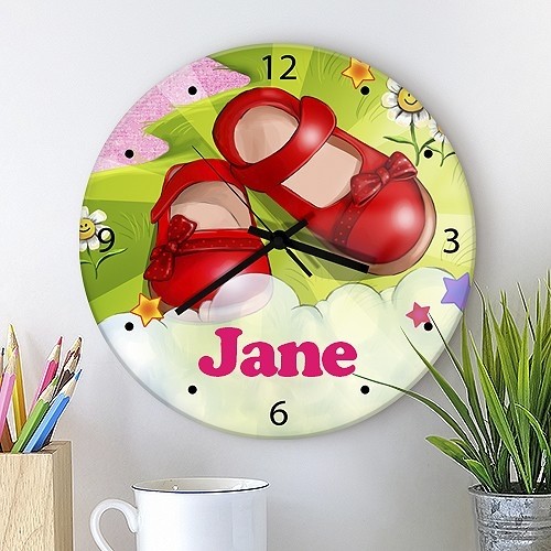 Magic Shoes Glass Wall Clock - CustomiseMe by Harvey Norman