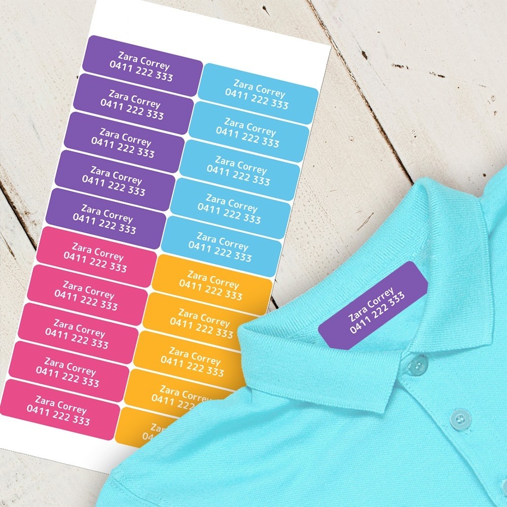 Vivid Iron On Clothing Label - CustomiseMe by Harvey Norman