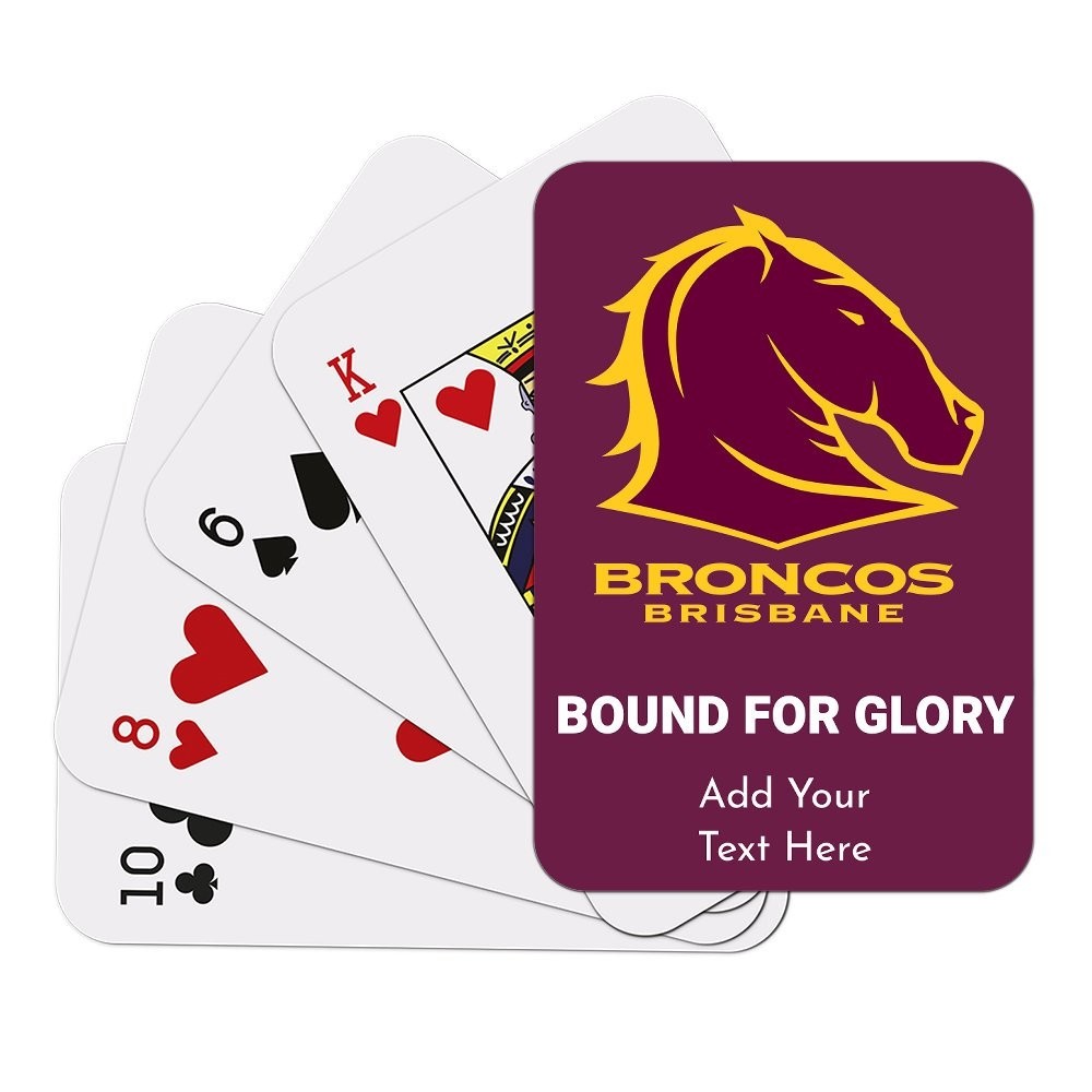 NRL Broncos Playing Cards - CustomiseMe by Harvey Norman