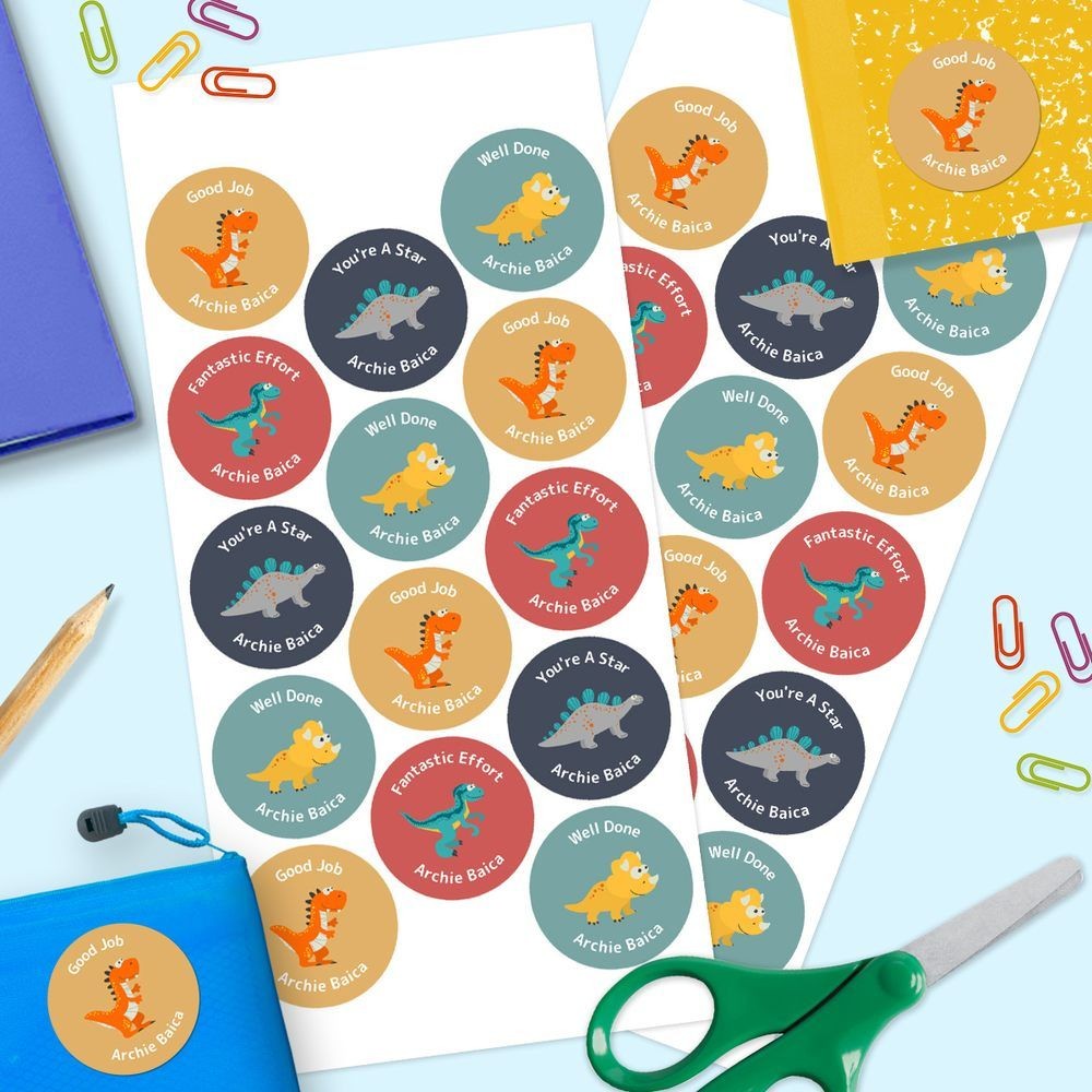 Dinosaur Reward Stickers - CustomiseMe by Harvey Norman