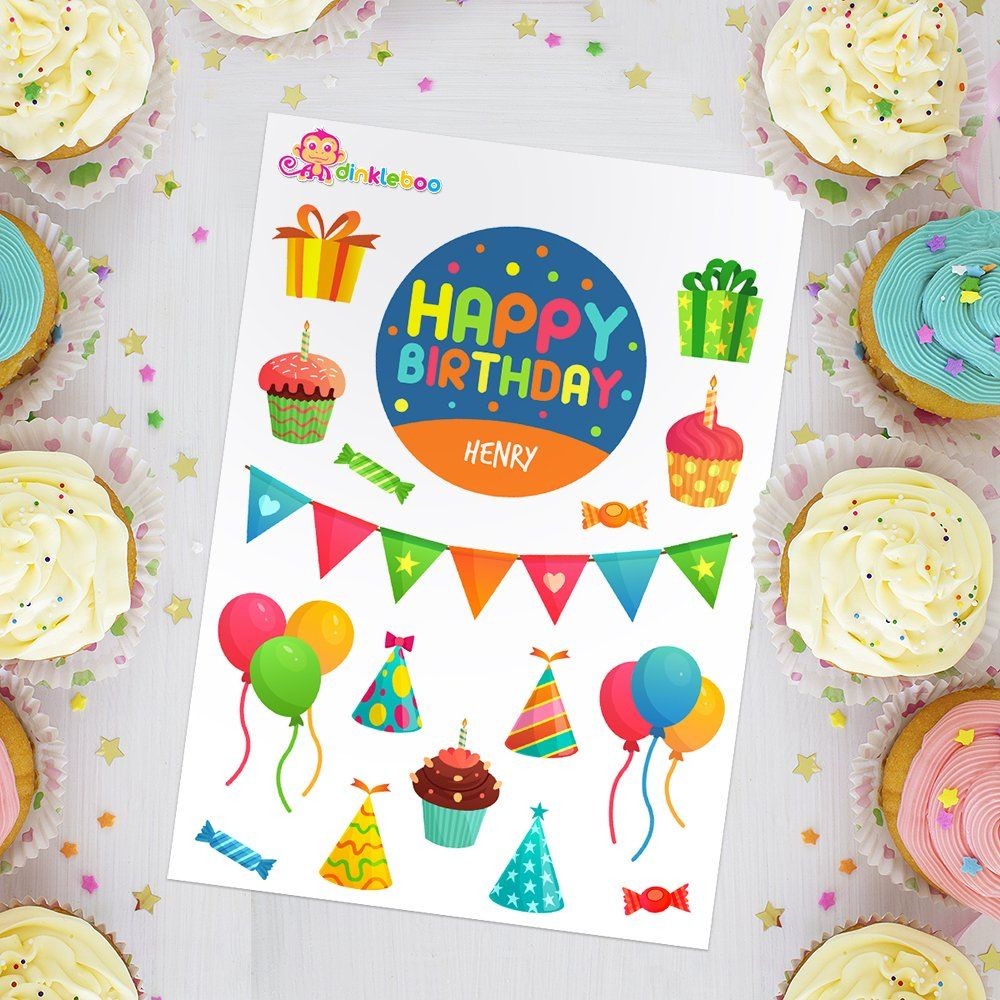 Happy Birthday Sticker Pack - CustomiseMe by Harvey Norman