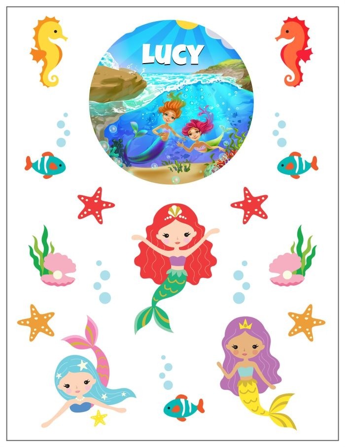 Mermaids Sticker Pack - CustomiseMe by Harvey Norman