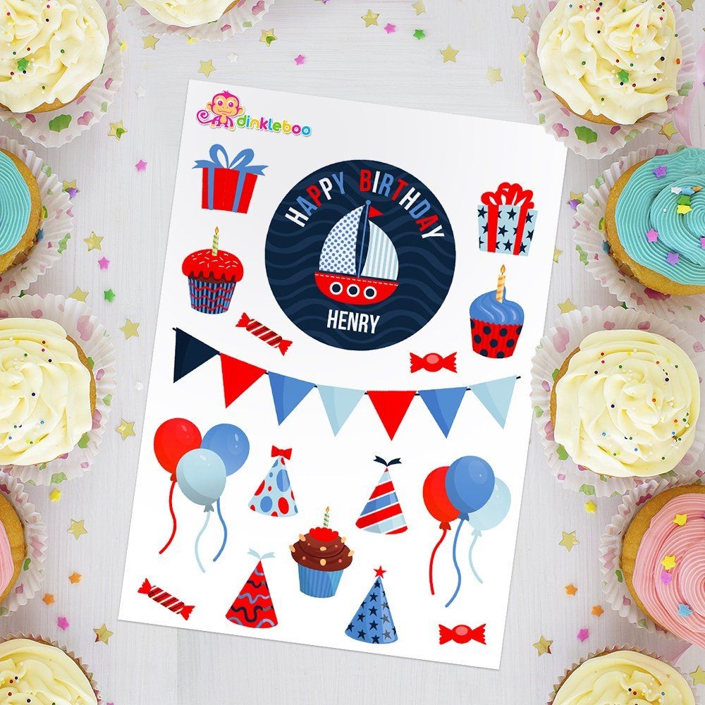 Nautical Birthday Sticker Pack - CustomiseMe by Harvey Norman