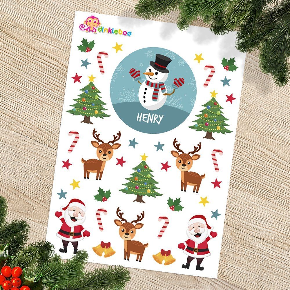 Snowman Christmas Sticker Pack - CustomiseMe by Harvey Norman