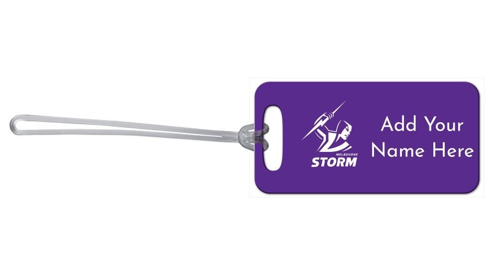 NRL Storm Bag Tag - CustomiseMe by Harvey Norman
