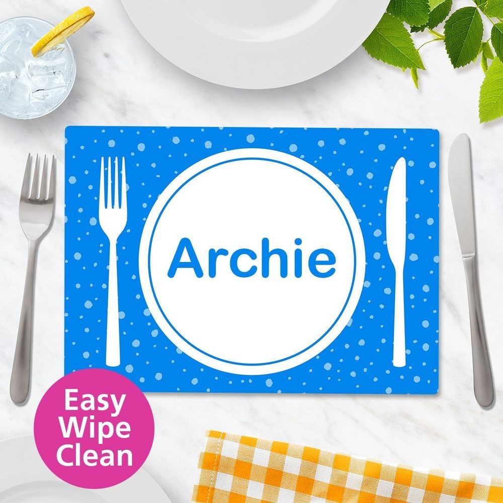 Table Setting Wipe Clean Placemats - CustomiseMe by Harvey Norman