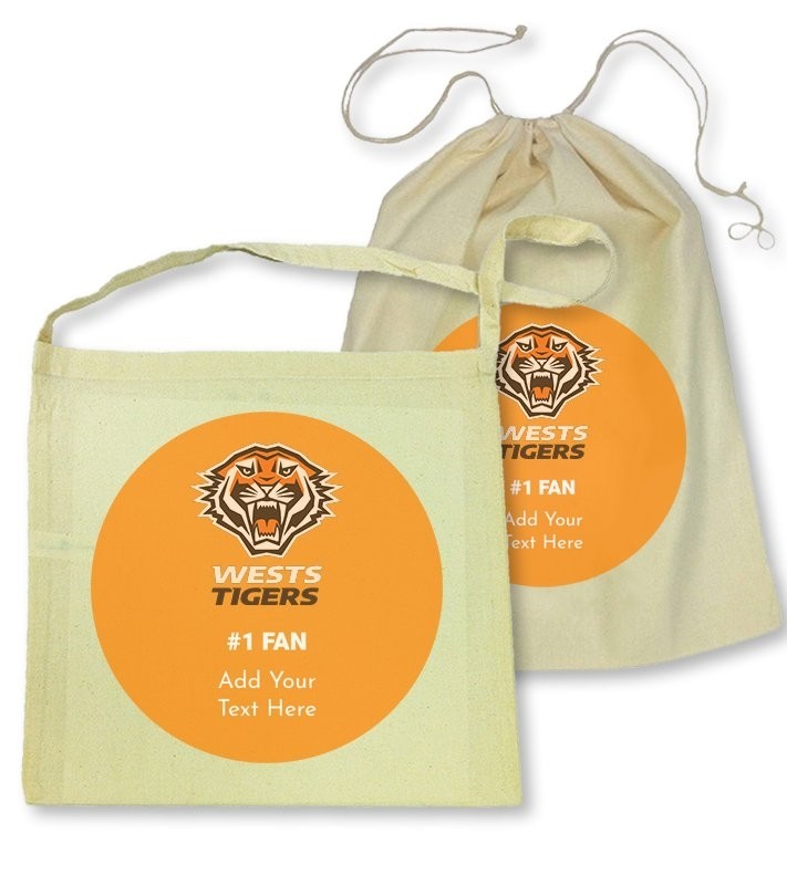 NRL Wests Tigers Calico Bag - CustomiseMe by Harvey Norman