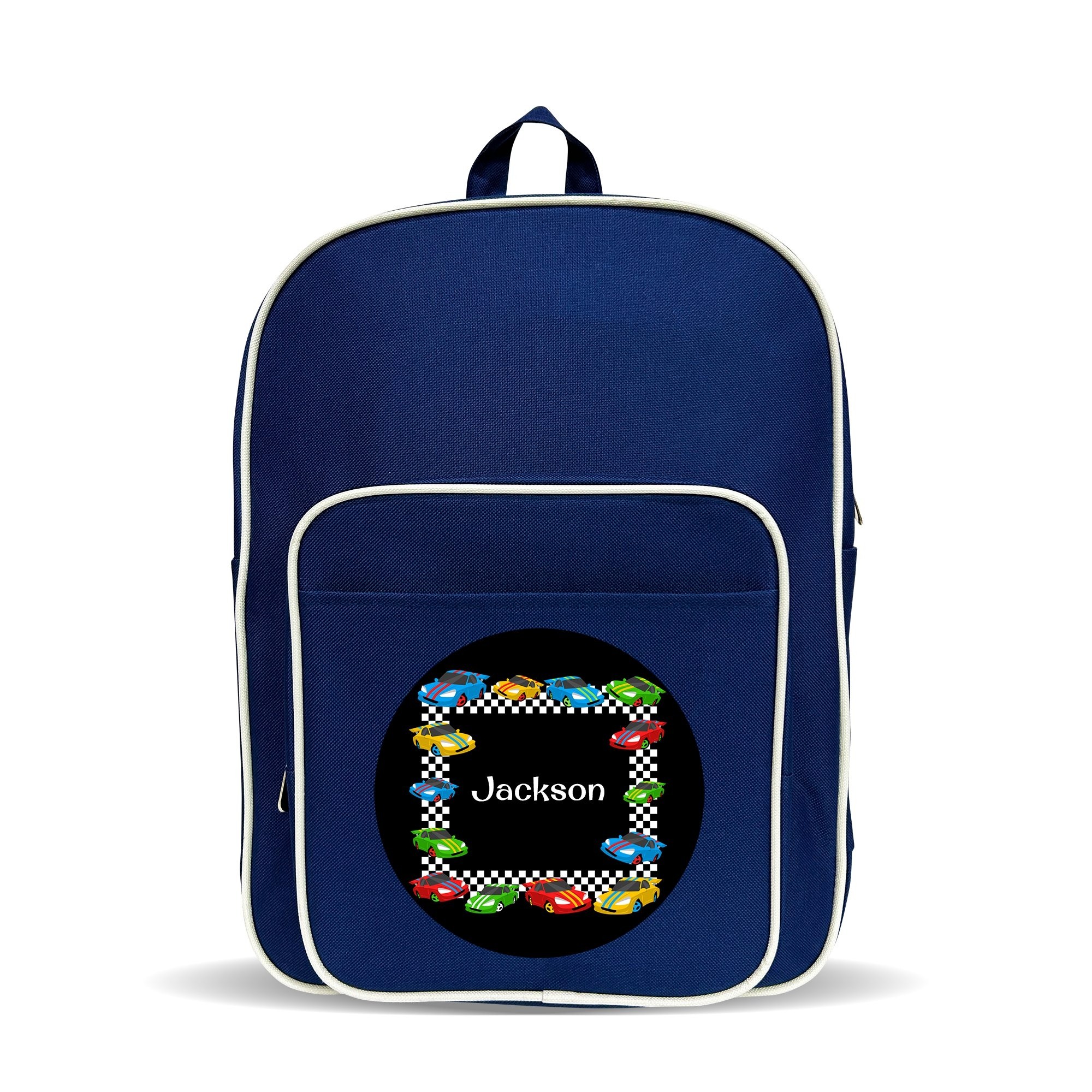 Race Cars Backpack - CustomiseMe by Harvey Norman