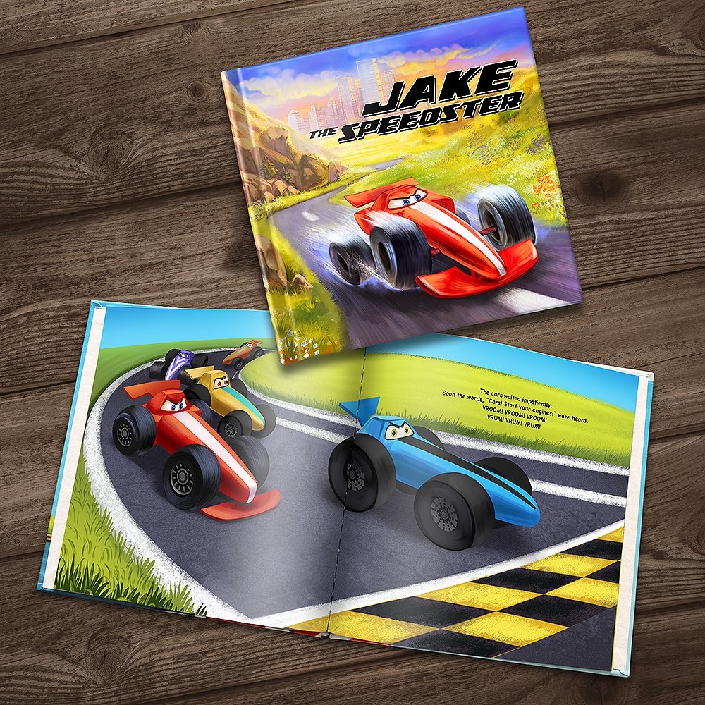 "The Speedster" Personalised Story Book - CustomiseMe by Harvey Norman