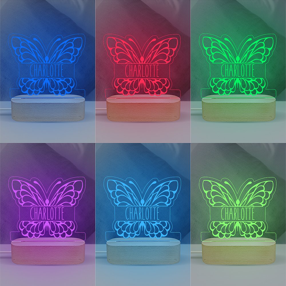 Butterfly Personalised Night Light - CustomiseMe by Harvey Norman
